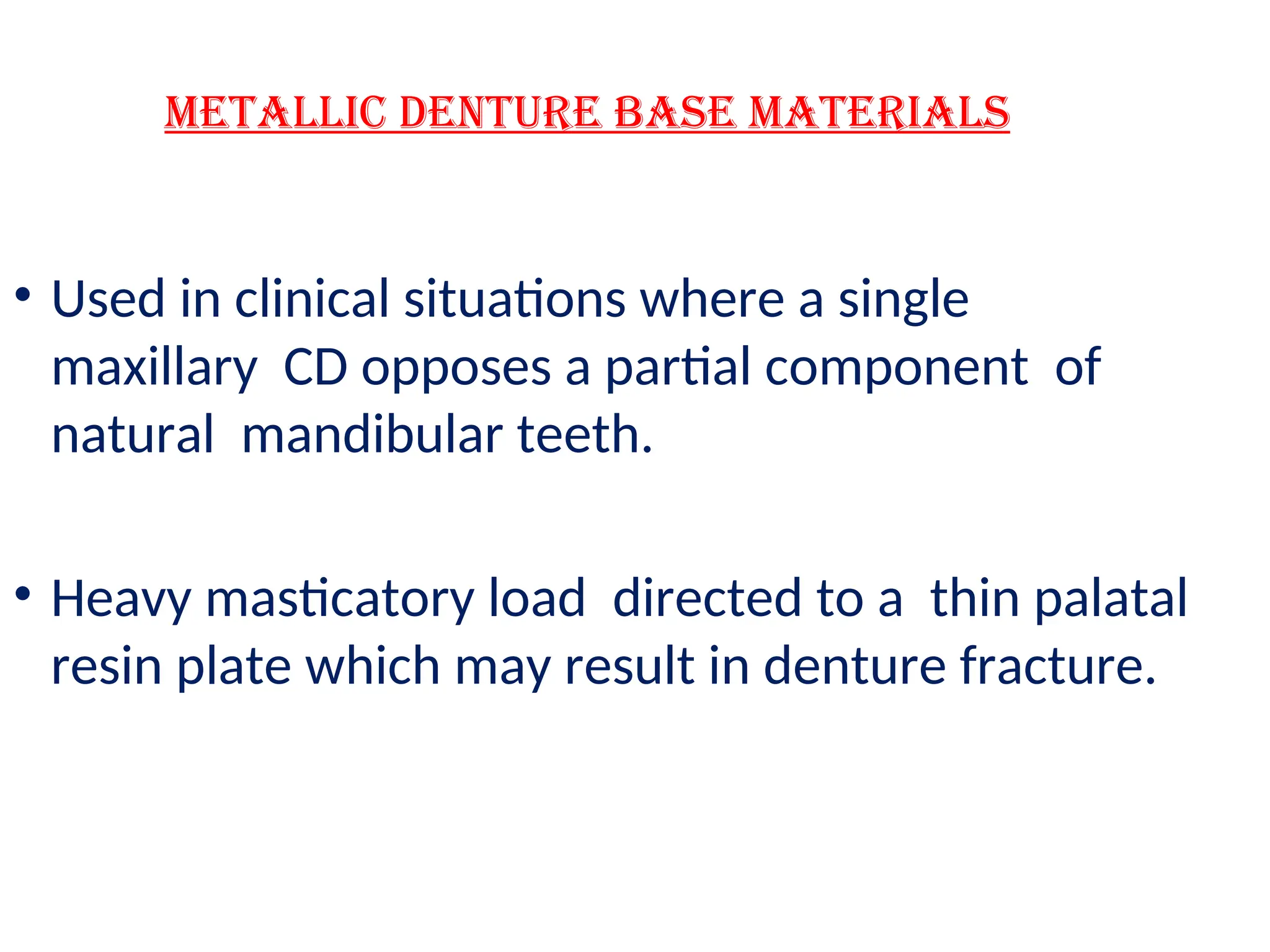 BASE METAL ALLOYS presentation in dental materials | PPT