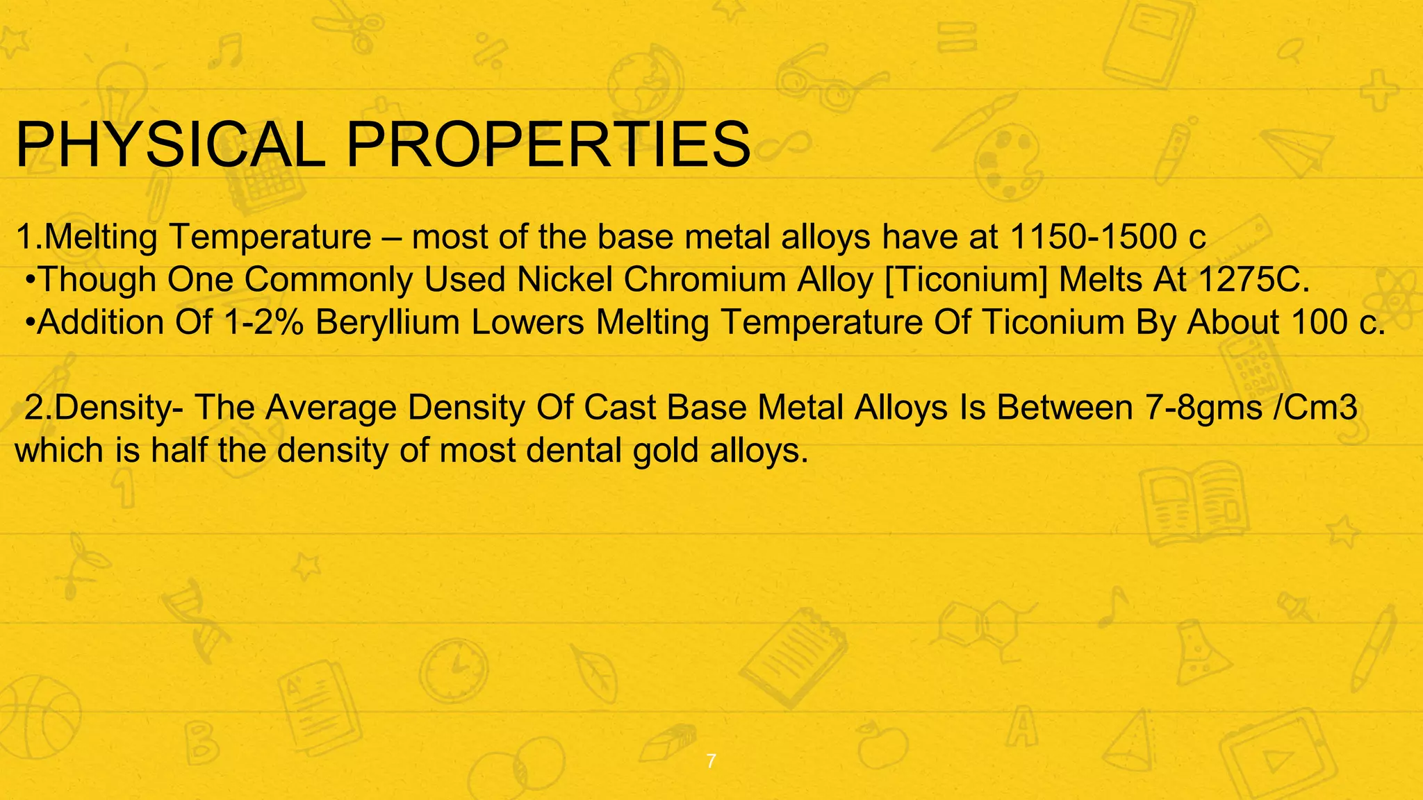 Base metal alloys | PPTX