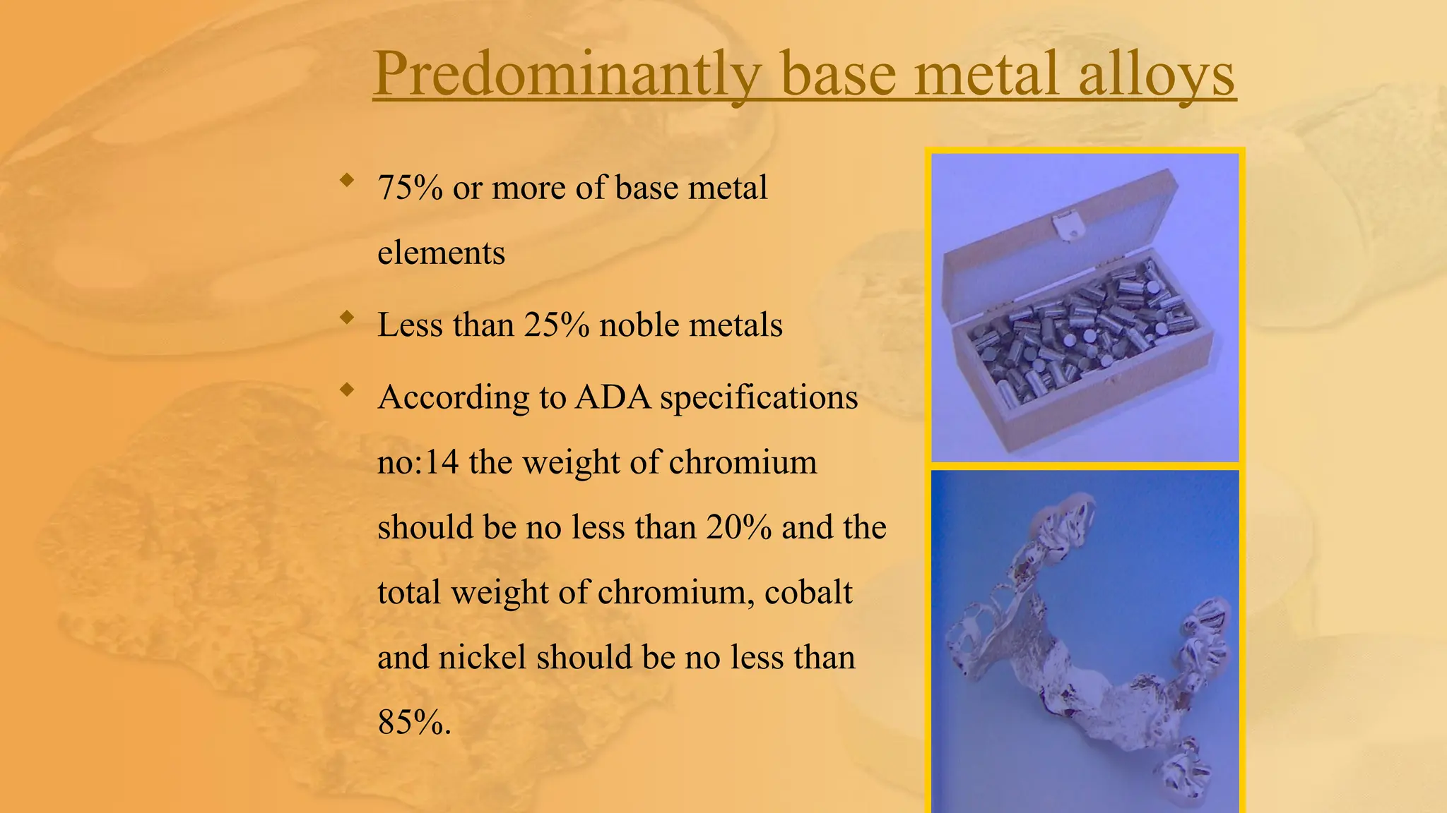 base metal alloys cl ^0 Props.pptx . Cobalt chromium ,ni - cr etc | PPTX