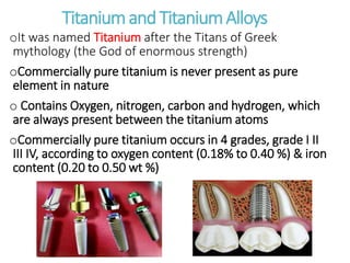 Base Metal Casting alloys Dr Ambreen | PPT