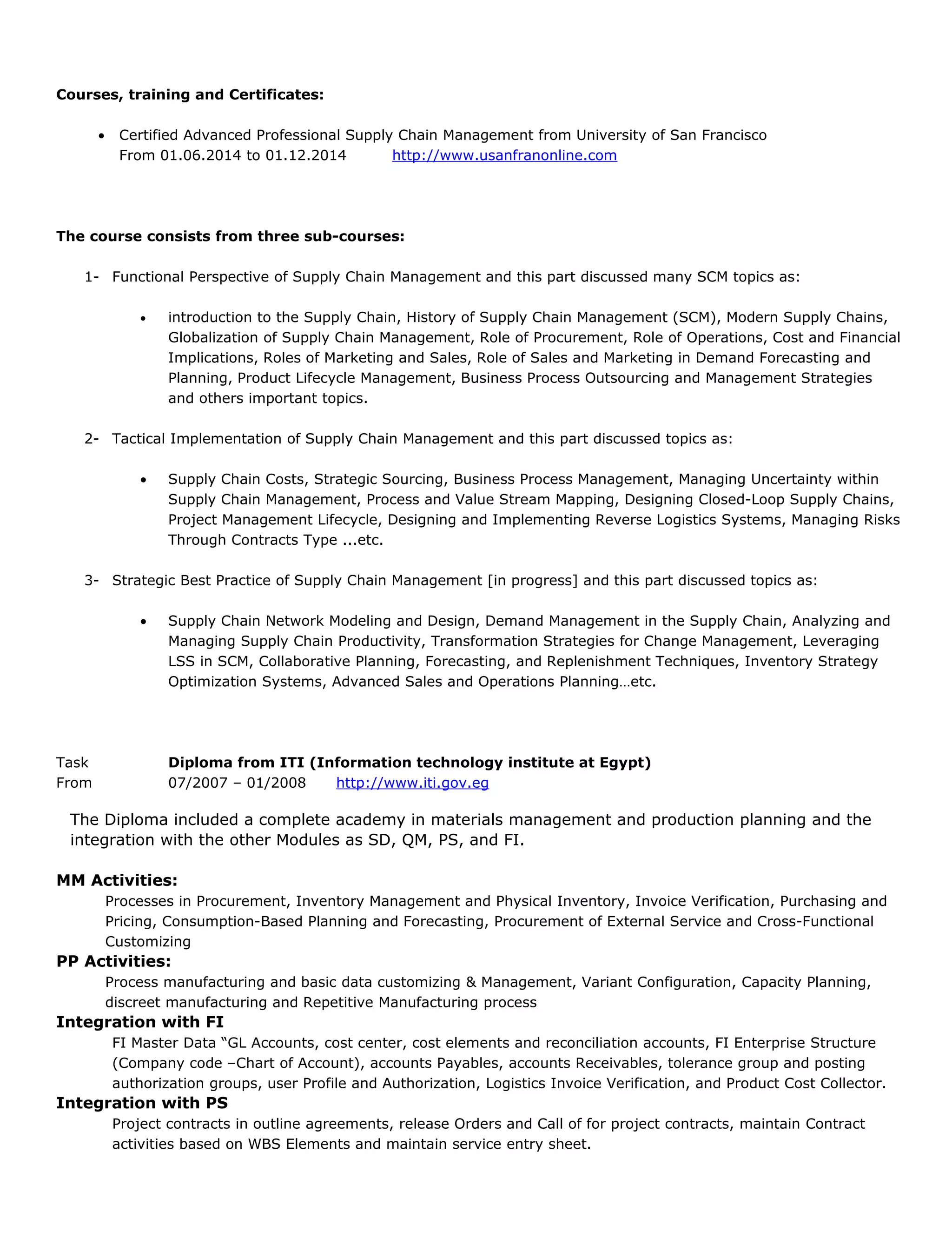 Basem zidan resume | DOC | Logistics | Business