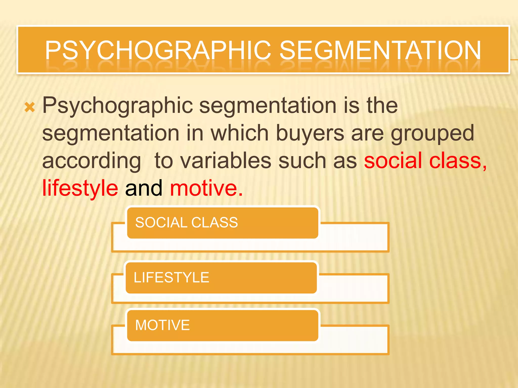 Base of market segmentation | PPTX