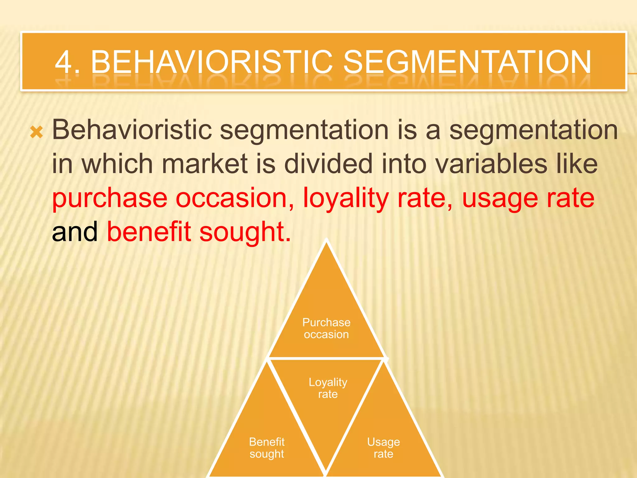 Base of market segmentation | PPTX