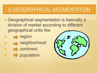 Base of market segmentation | PPTX