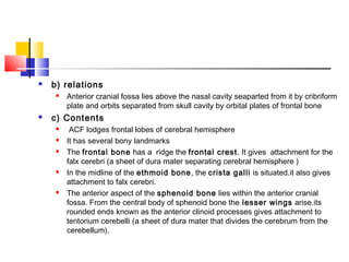 Base of skull by dr kifayat | PPT