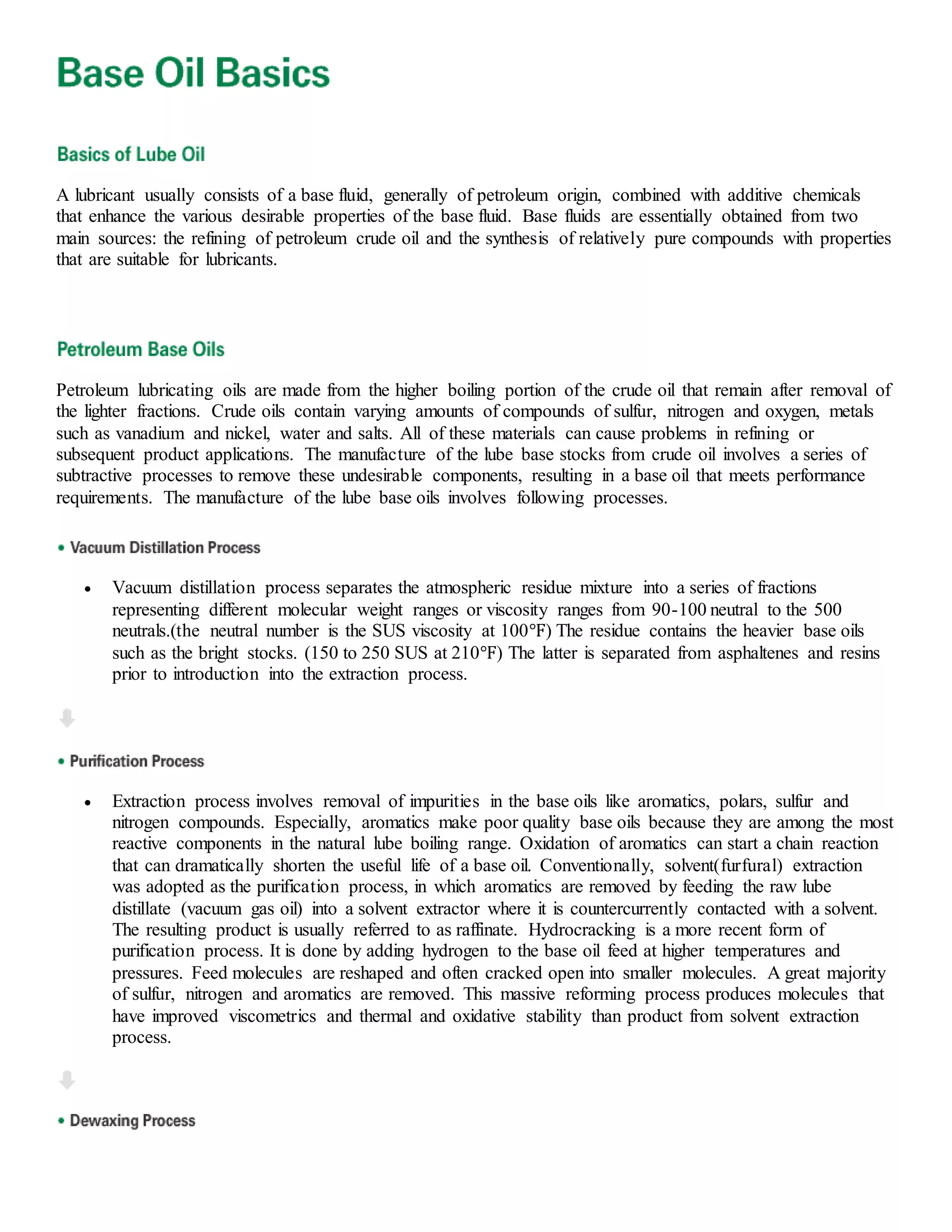 Base oil basics | DOCX
