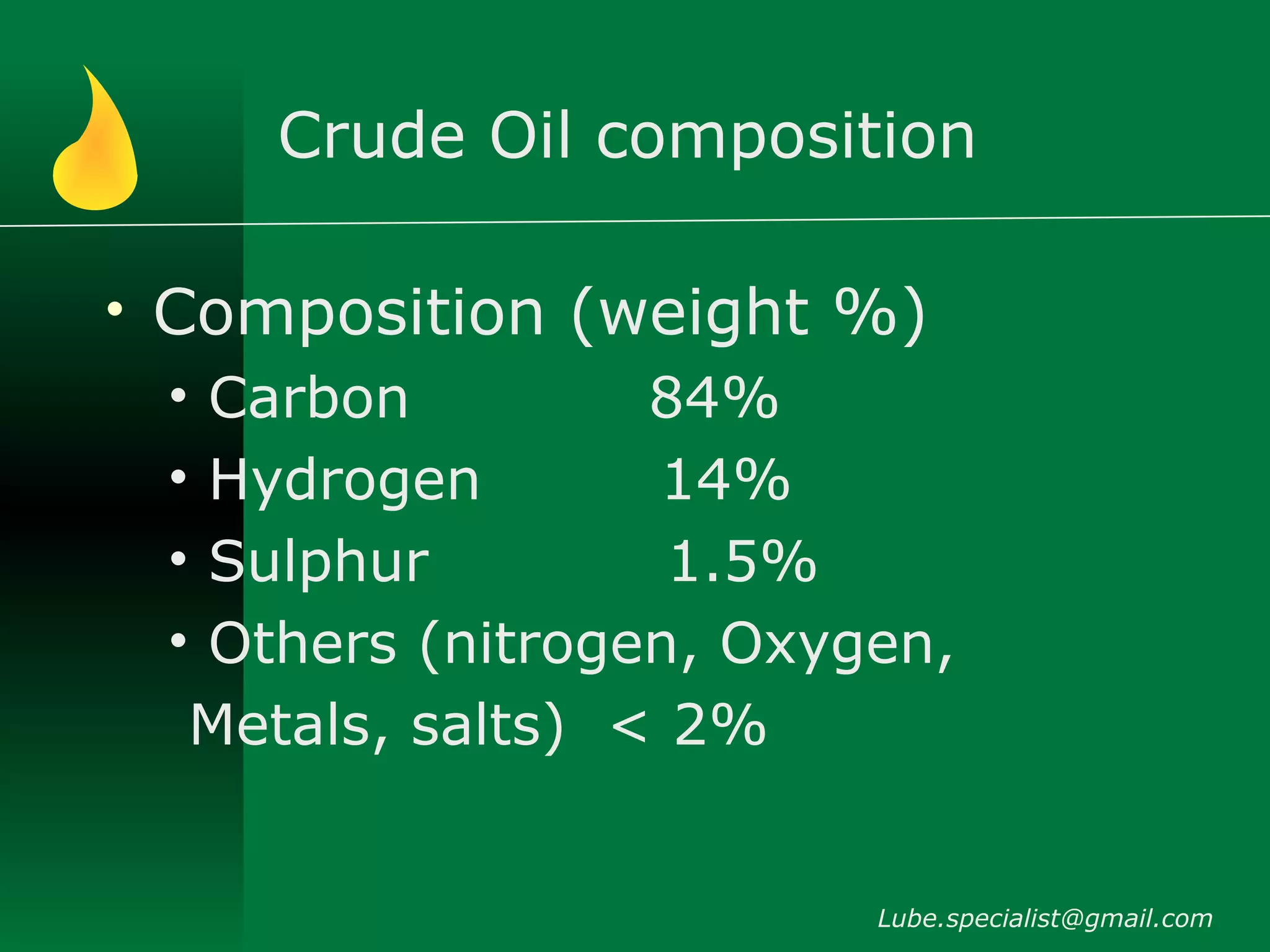 Base oils for lubricants manufacture & classification | PPT