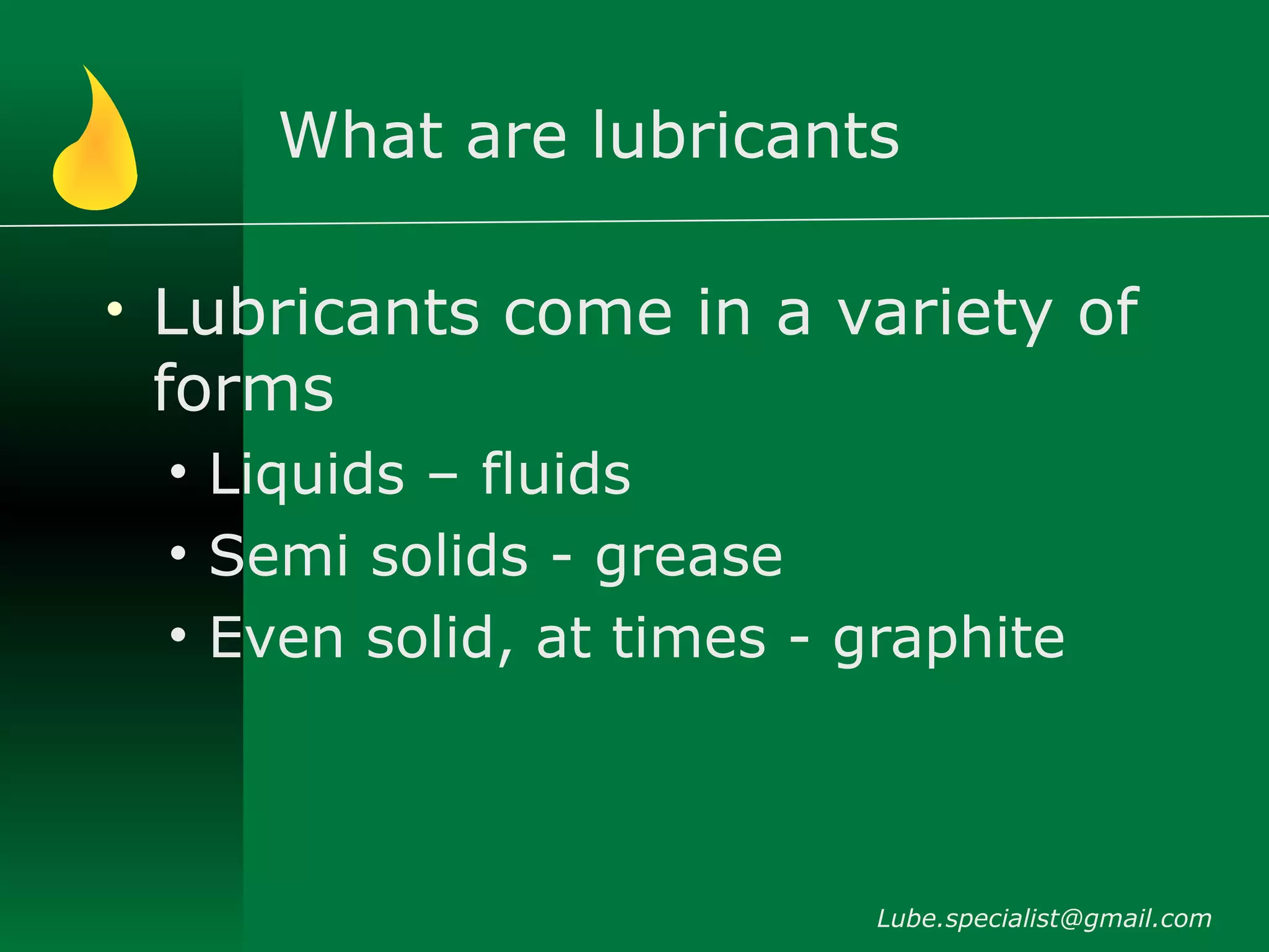 Base oils for lubricants manufacture & classification | PPT