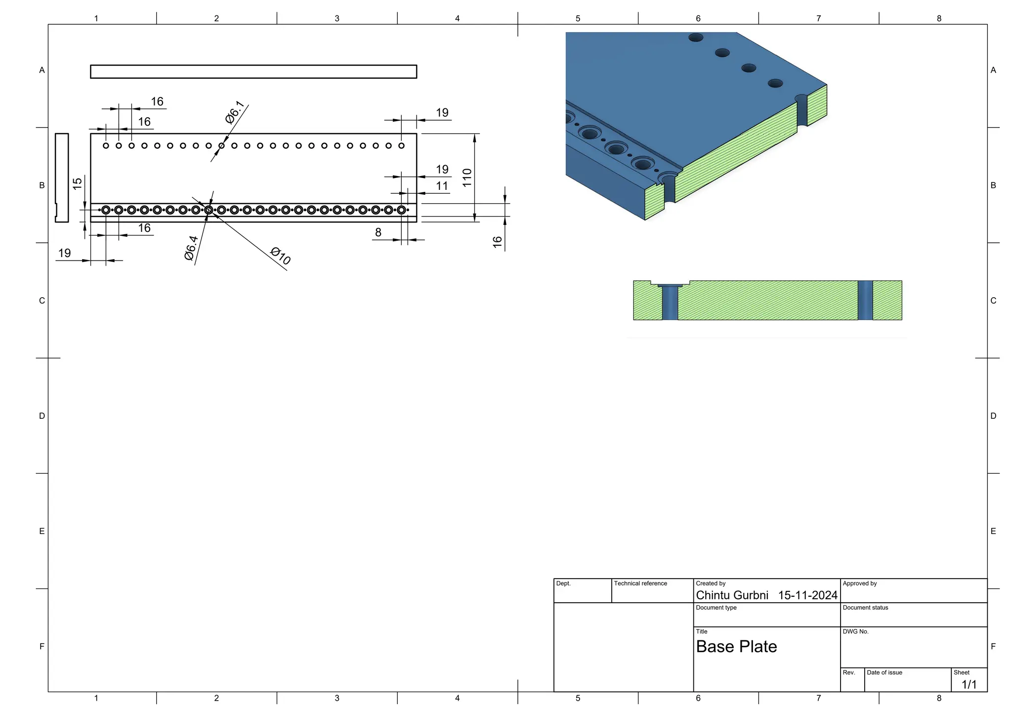 Base Plate Drawing v2 pnp feederdd ffffvv | PPT