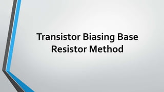 Baser resistor | PPTX | Consumer Electronics | Technology & Computing