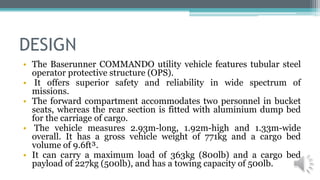 Baserunner utility vehicle, united states of america | PPTX