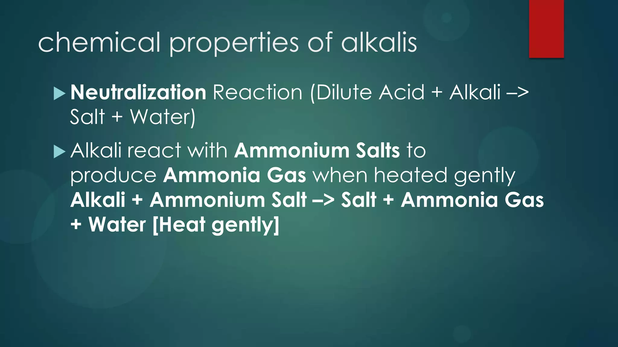 Bases & alkalis | PPTX