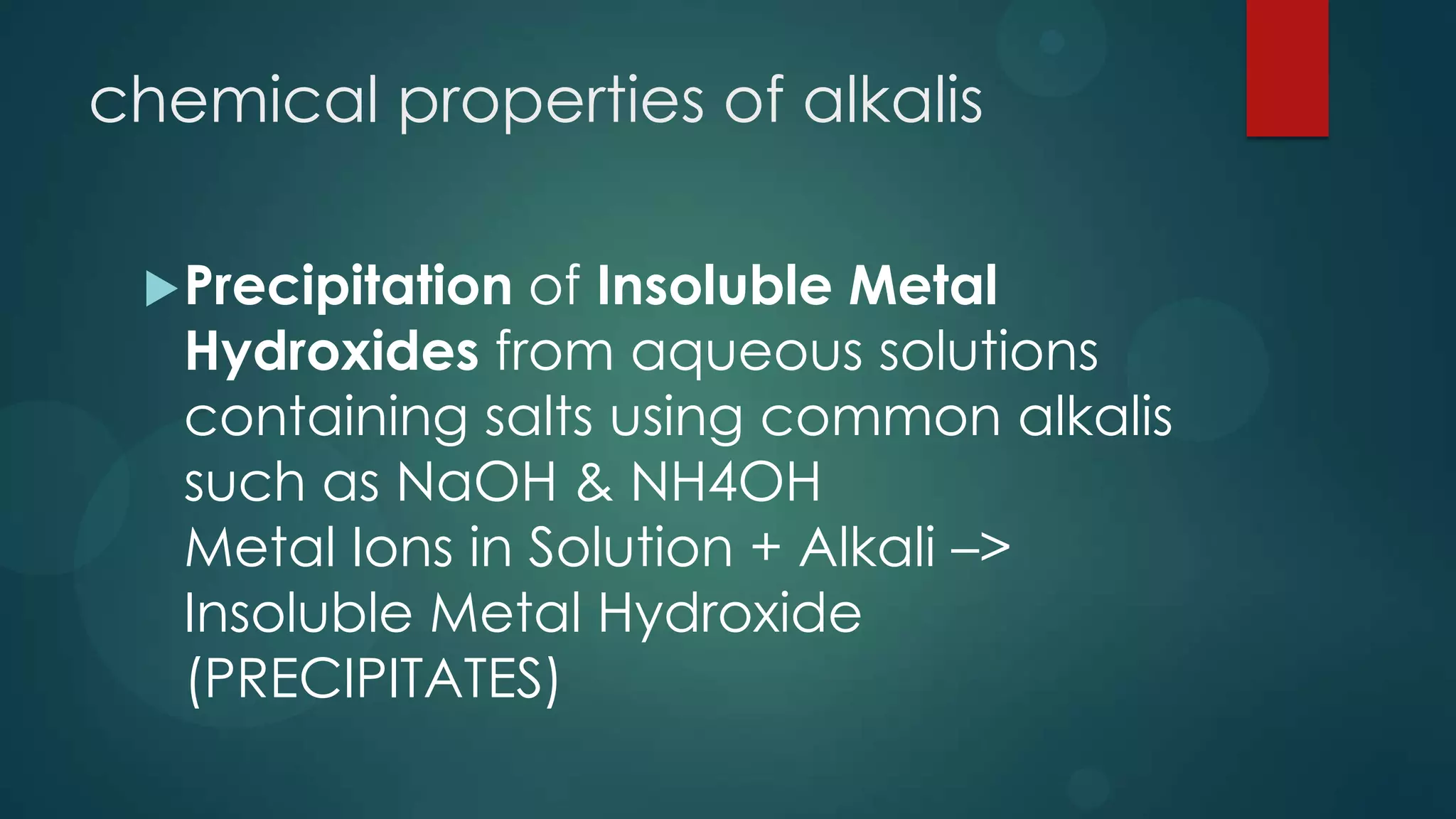 Bases & alkalis | PPTX