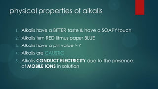 Bases & alkalis | PPTX