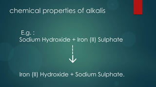 Bases & alkalis | PPTX