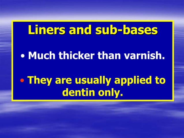 BASES AND LINERS IN OPERATIVE DENTISTRY.ppt
