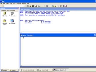 Base sas 2 sas windowing environment | PPT