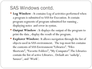 Base sas 2 sas windowing environment | PPT