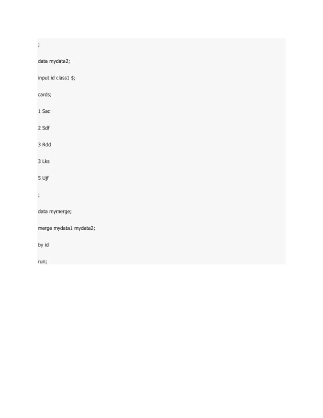 Base sas interview questions | DOCX | Programming Languages | Computing