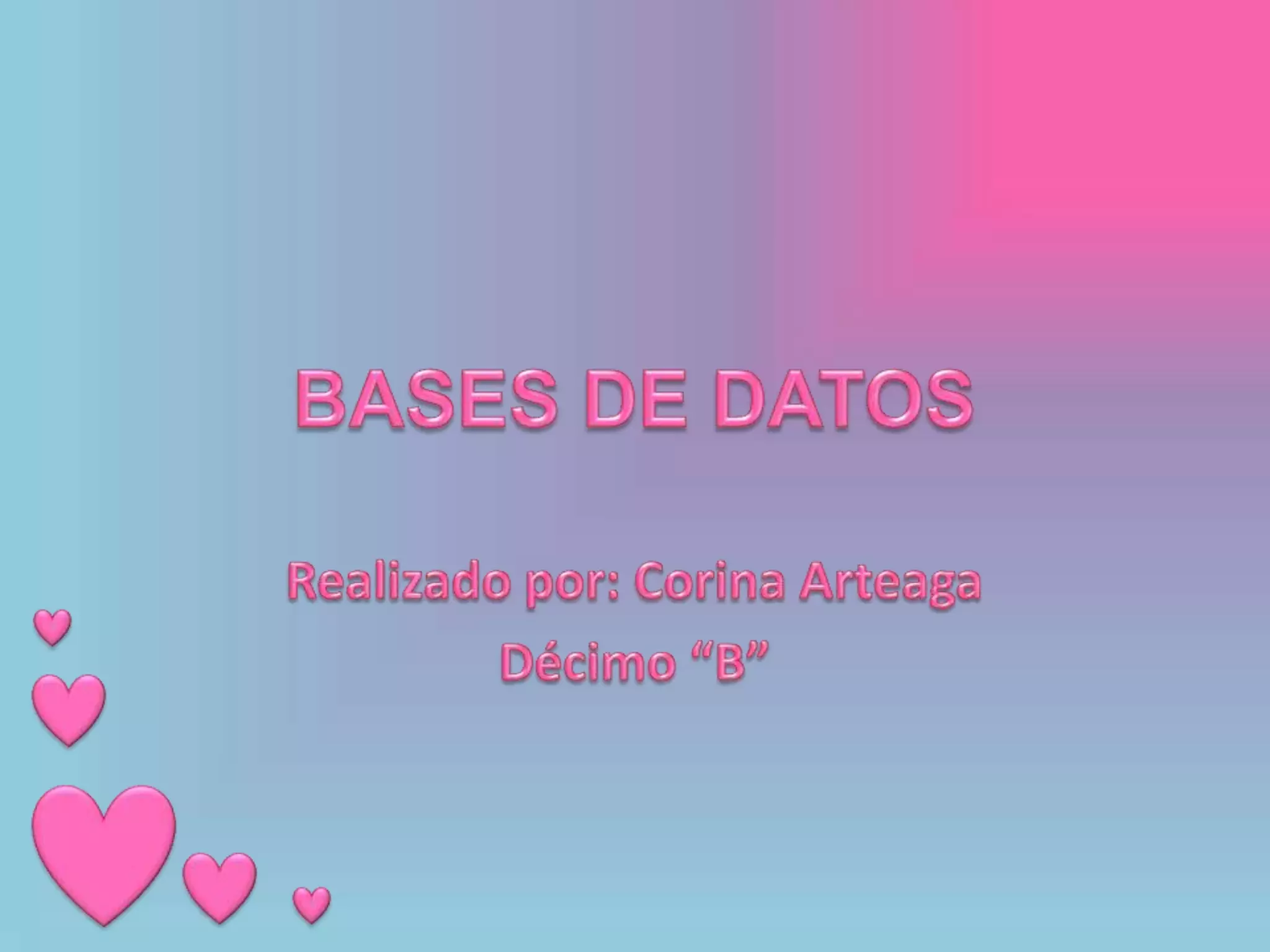 Bases De Datos Ppt 7360