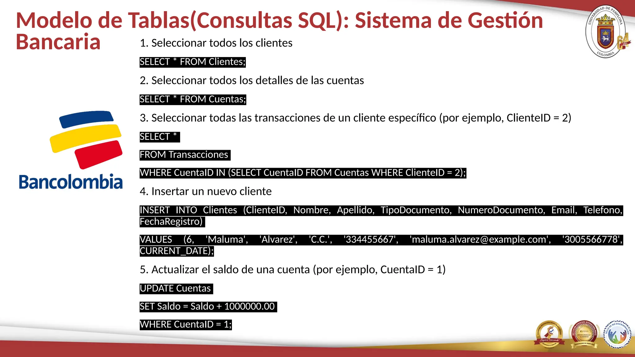 BASES DE DATOS - MODELO RELACIONAL(TABLAS) | PPTX | Databases | Computer Software and Applications