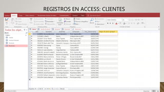 Bases de datos en access 2016 | PPTX