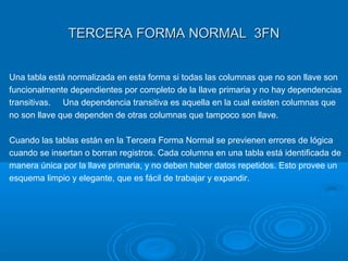 Bases de datos normalizacion | PPS