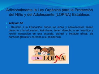 Bases legales aplicables en el sistema educativo venezolano | PPTX