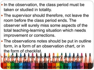 Bases of classroom observation | PPTX