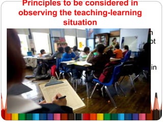 Bases of classroom observation | PPTX