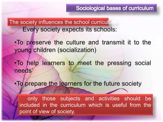 Bases of curriculum | PPTX