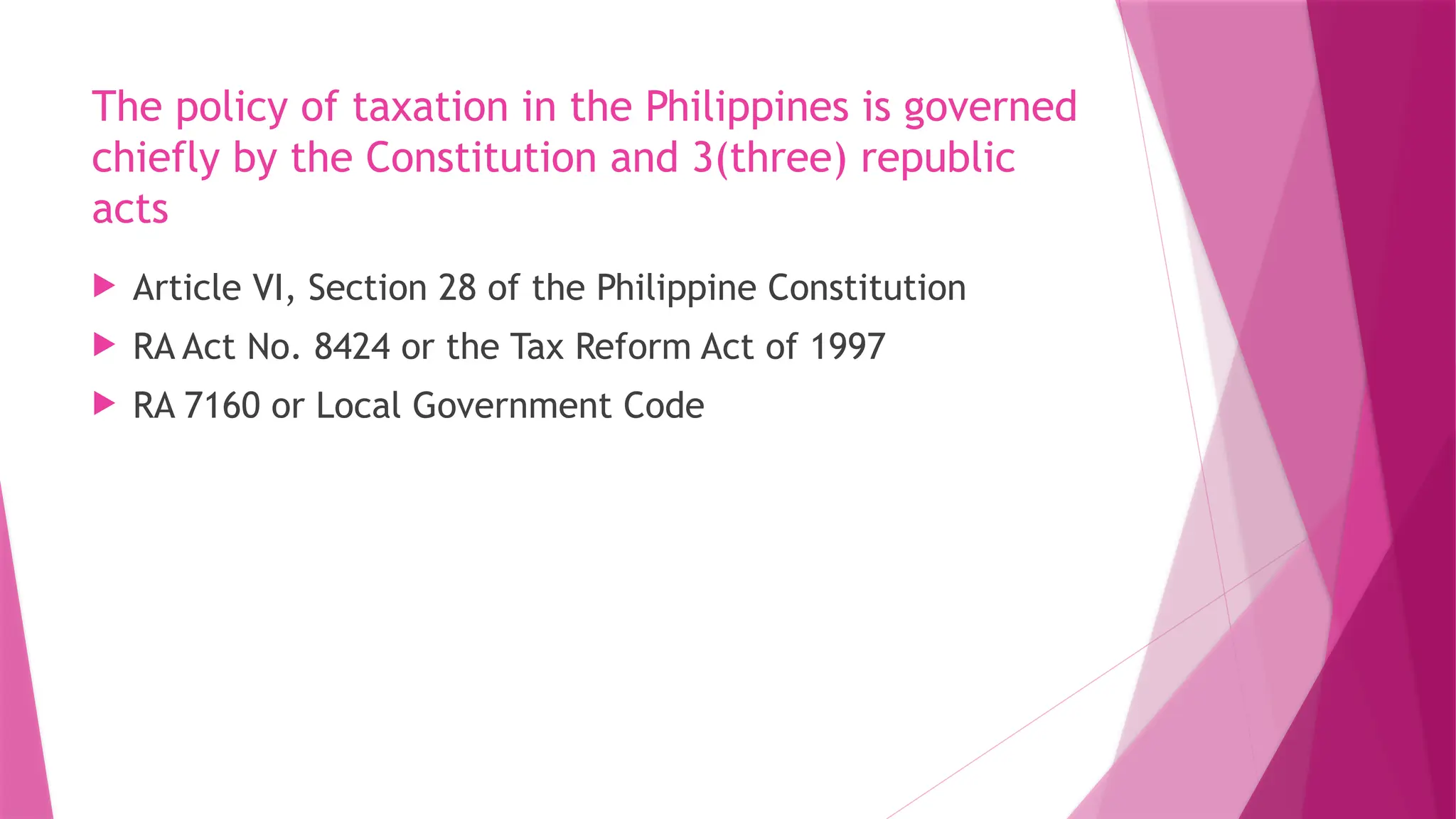 bases of philippine taxation system.pptx. | PPTX