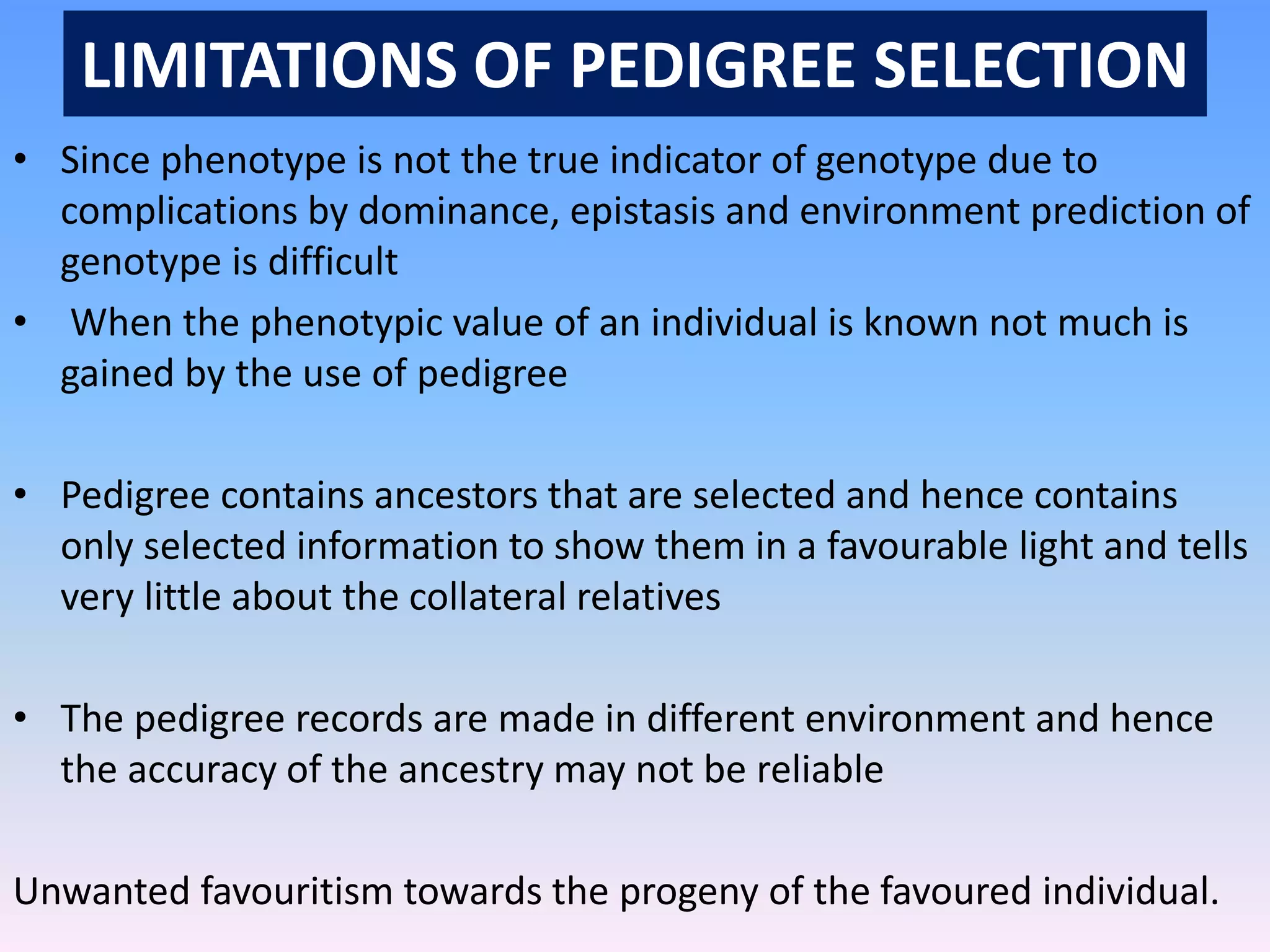 Bases of selection family | PPTX