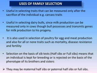 Bases of selection family | PPTX