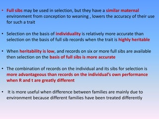 Bases of selection family | PPTX