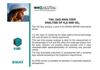 tail gas H2S/SO2 analyzer | PDF
