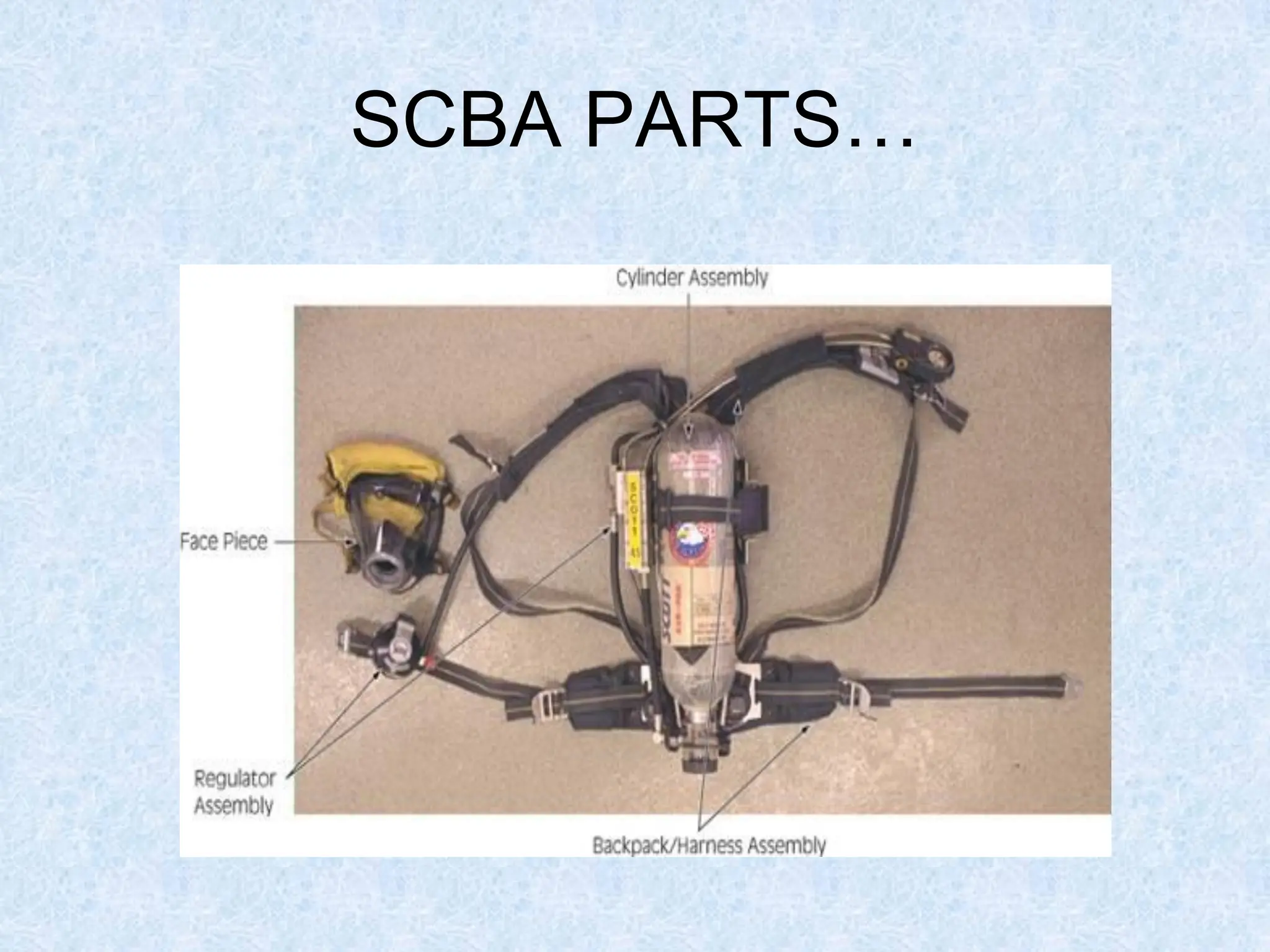 Self-contained breathing apparatus (SCBA) are used to protect users ...