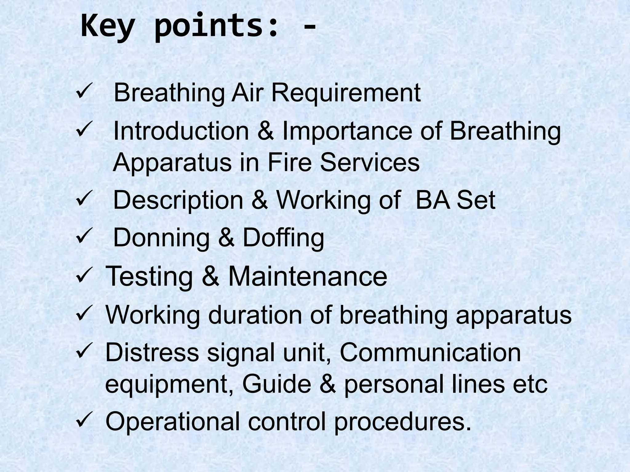 Self-contained breathing apparatus (SCBA) are used to protect users ...