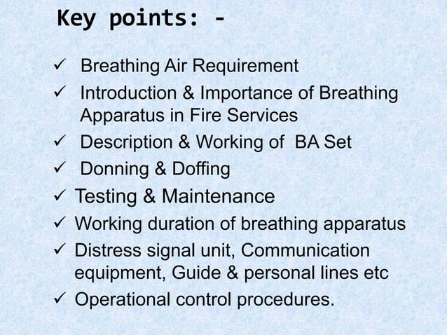 Self-contained breathing apparatus (SCBA) are used to protect users ...