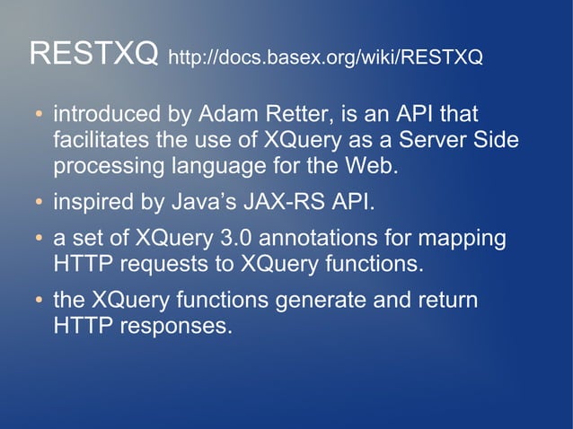 BaseX user-group-talk XML Prague 2013 | PPT