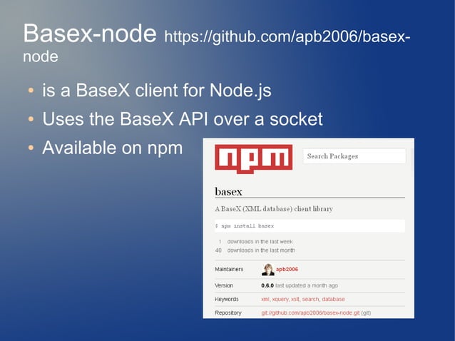 BaseX user-group-talk XML Prague 2013 | PPT