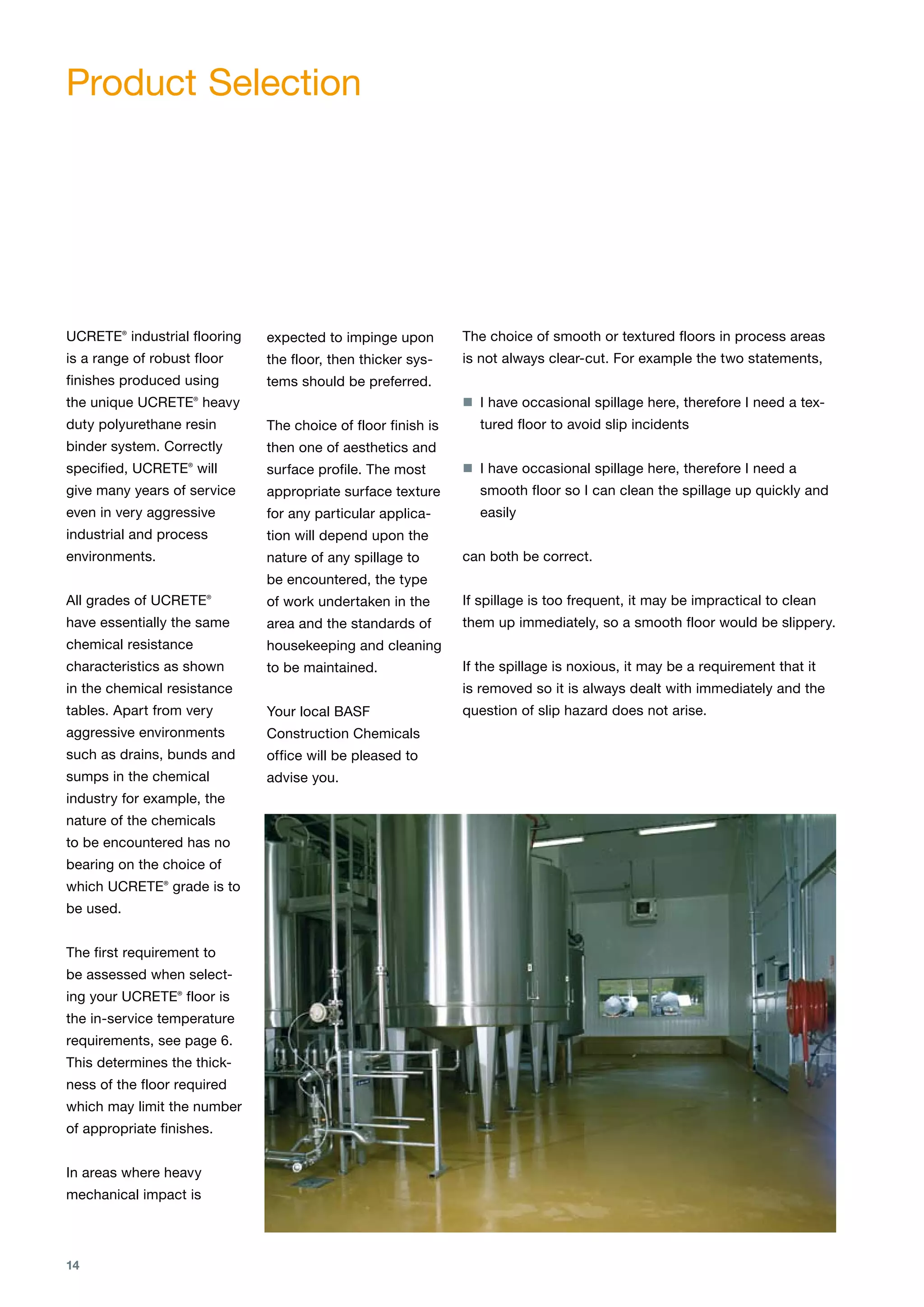 BASF Ucrete - The World's Toughest Floor | PDF