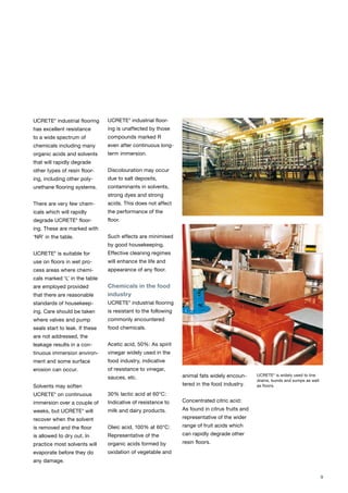 BASF Ucrete - The World's Toughest Floor | PDF