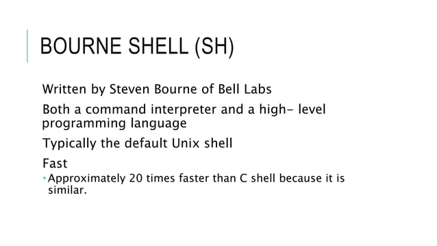 Bash Shell Scripting Ppt 