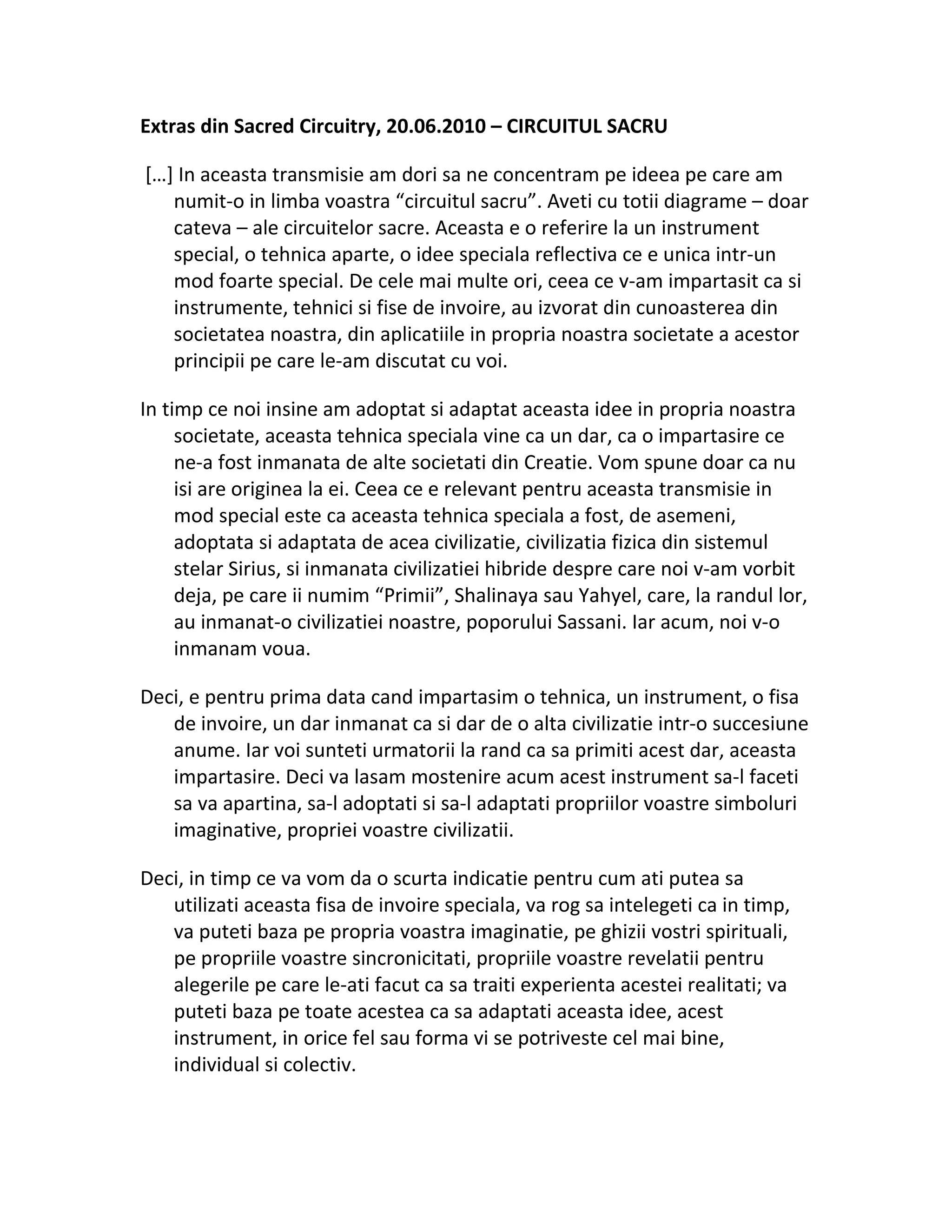 Bashar sacred circuitry ro | DOC