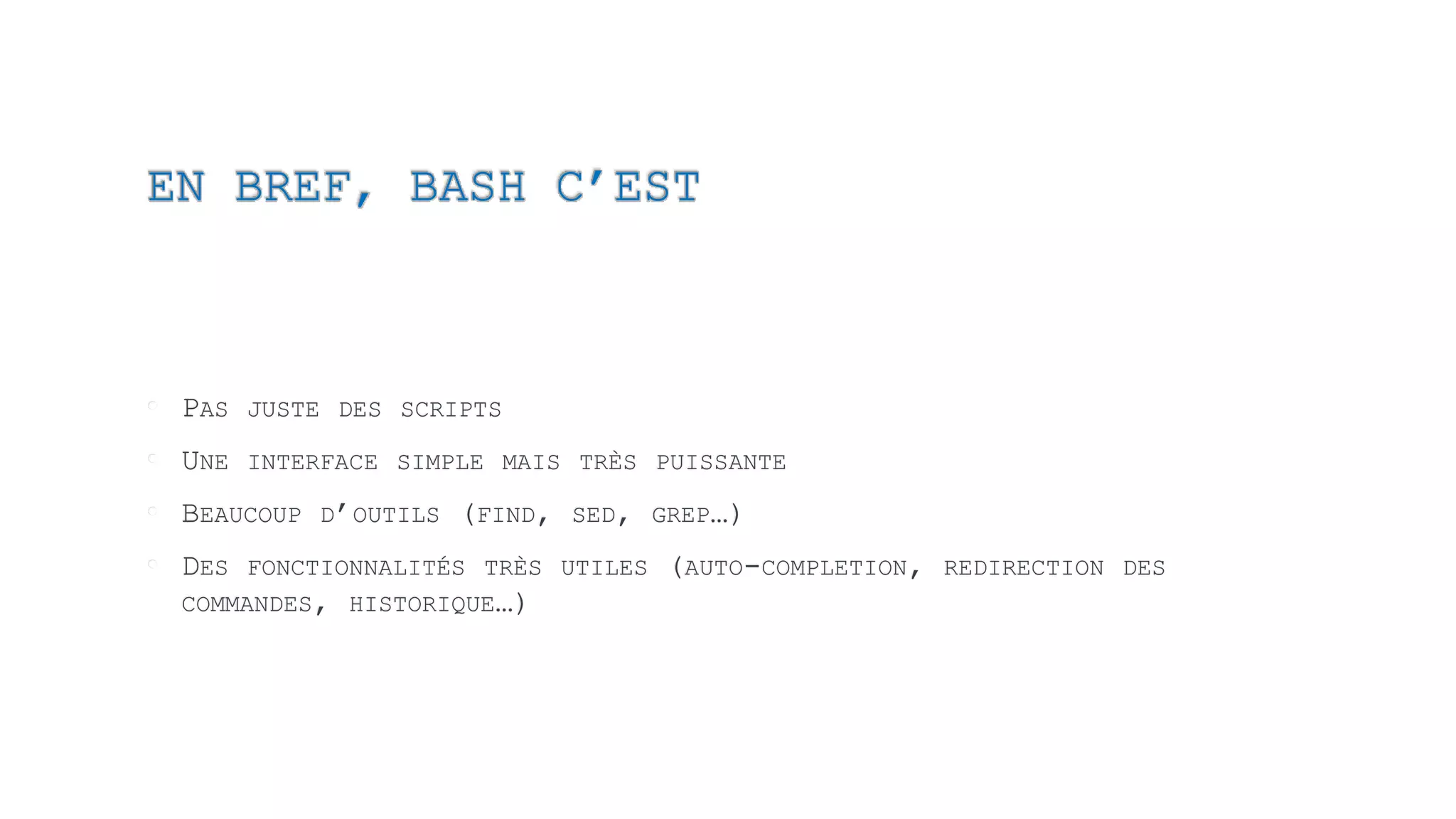 Bash introduction | PPTX