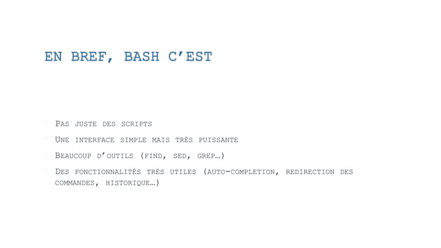 Bash introduction | PPTX