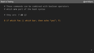 Bash is Testing | PDF