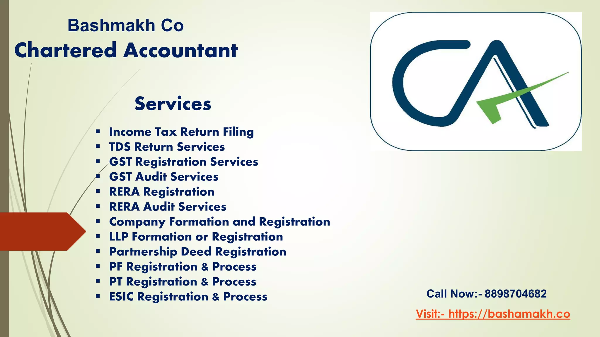 Chartered Accountant services | PDF