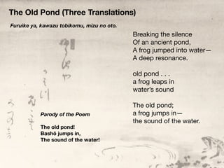 Basho and Zen | PDF